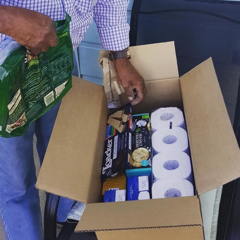 Delivery of Woolworths Basic Boxes