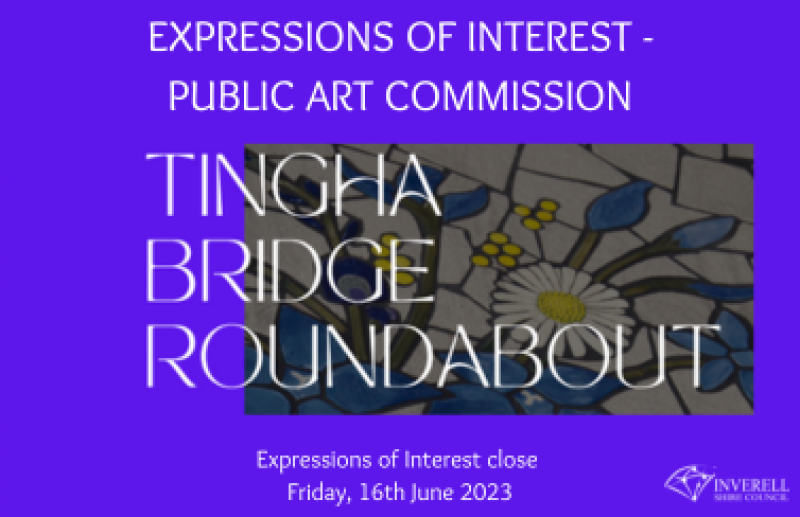 Public Art Work in the Tingha Bridge Roundabout - Armajun Inverell